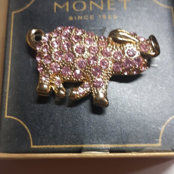 Monet | Jewelry | Vintage Monet Pig Pin Original Box | Poshmark